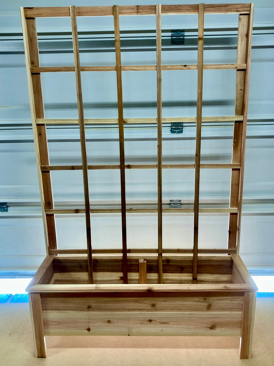 Long Planter Box w/ Trellis