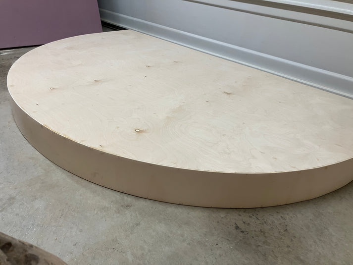 Semi-Circular Wooden Podium/Stage – Nisa’s Workshop